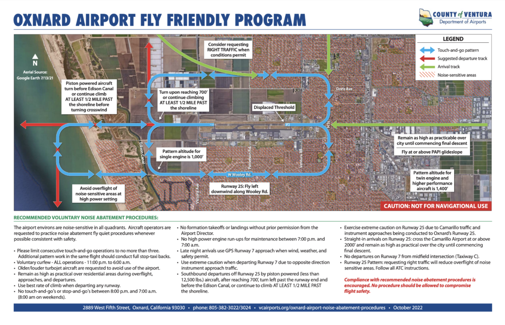 Updates to Oxnard Pilot Guide for Fly Friendly VC – Ventura County Airports